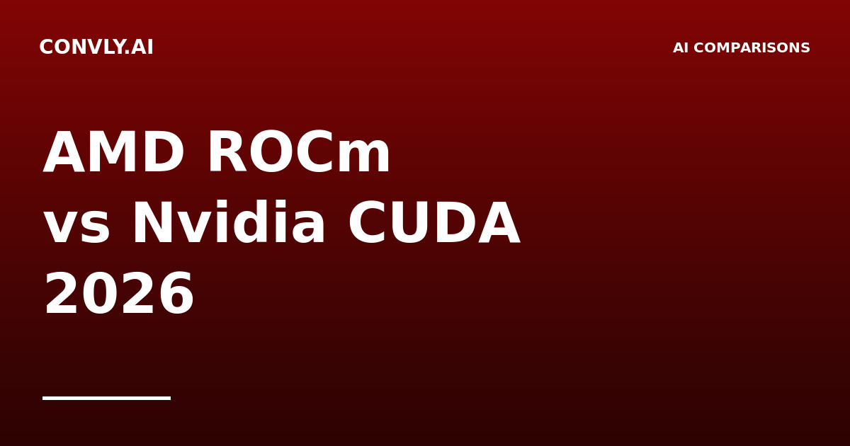 AMD ROCm vs Nvidia CUDA in 2026: Has the Gap Finally Closed? - Convly AI